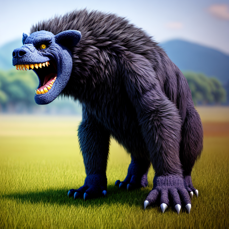 Monster with animal characteristics