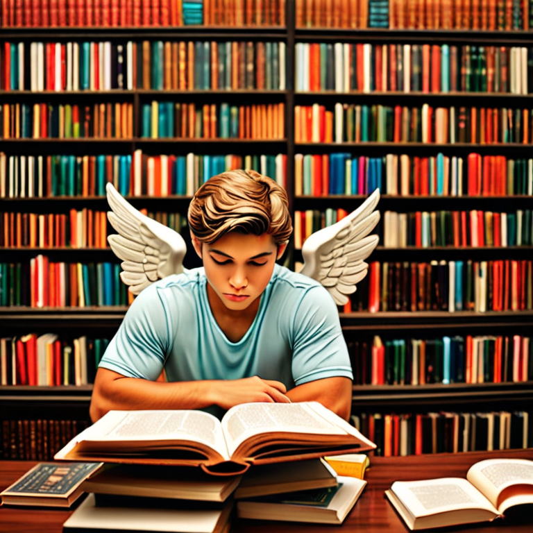sad real cupid reading books
