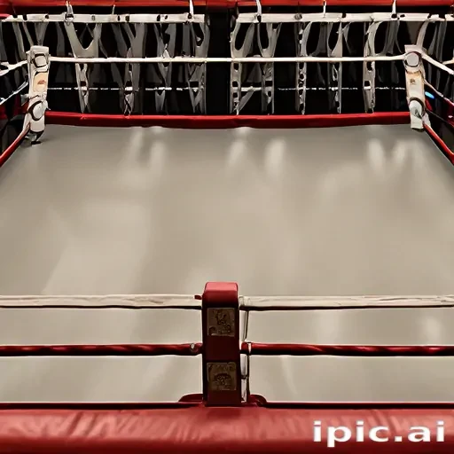An Empty Boxing Ring Awaiting the Next Epic Match to Begin