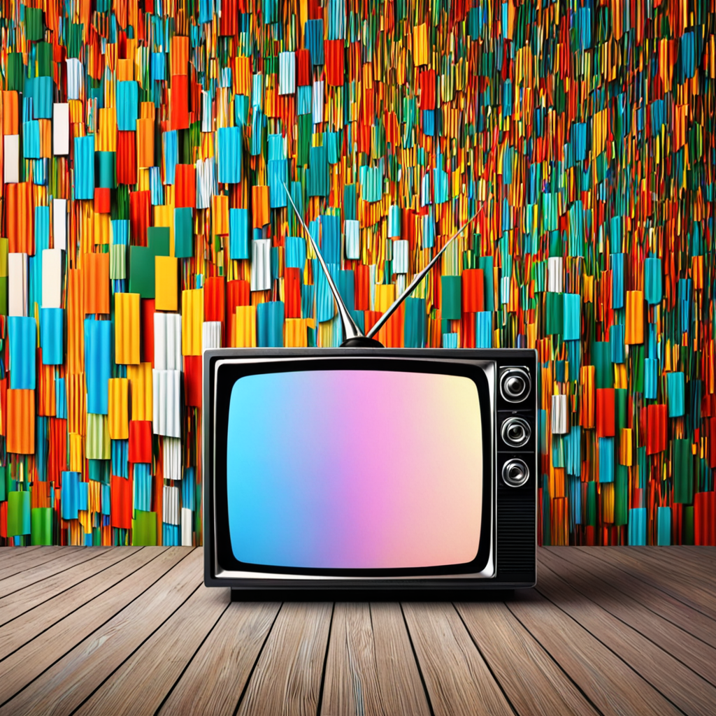 television scenography perspective abstract colorful
