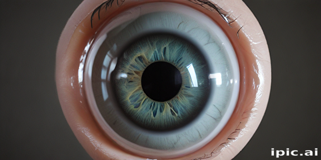 A Close-Up View of a Detailed Human Eye with Striking Colors.