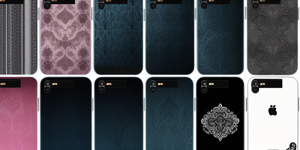 A Collection of Stylish Phone Cases Featuring Intricate Patterns and ...