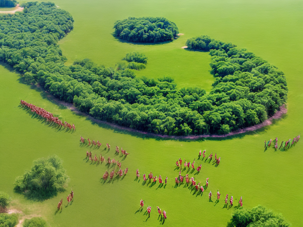 ancient native american battle with thousands of natives