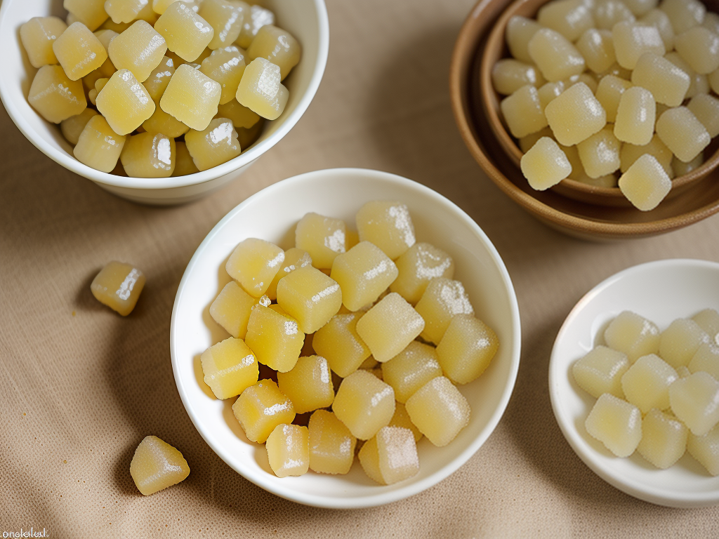 Deliciously Sweet and Chewy Treats: Colorful Cubes of Gourmet Jelly Candy.