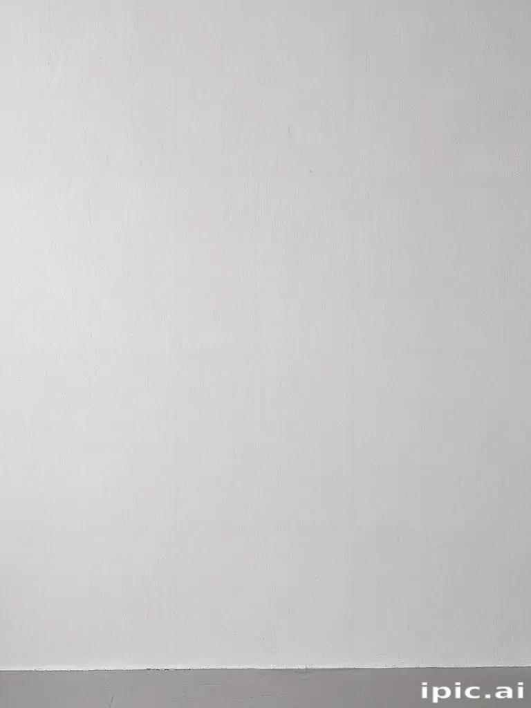 Minimalist White Wall with Subtle Texture and Soft Lighting Effects
