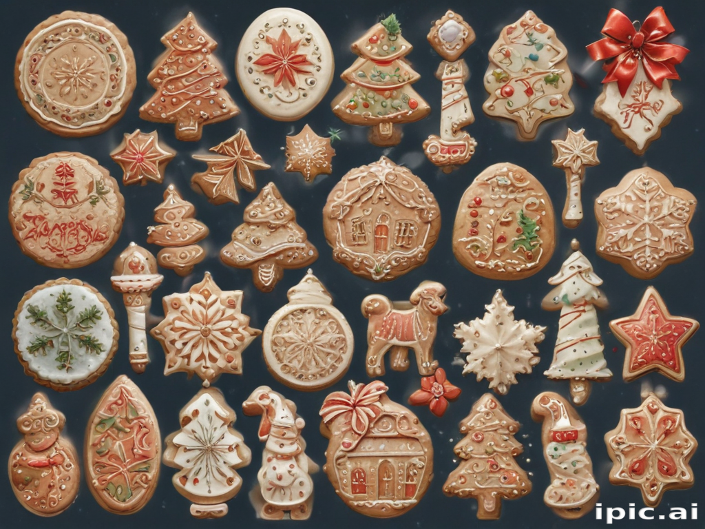 A Festive Collection of Beautifully Decorated Holiday Gingerbread ...