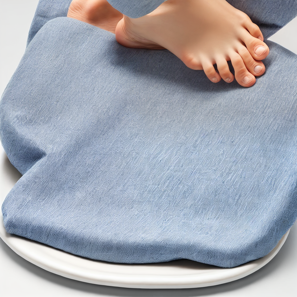 feet on plate