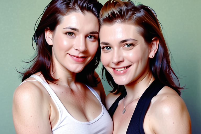 Two Friends Smiling Together, Embracing Joyful Moments in Life