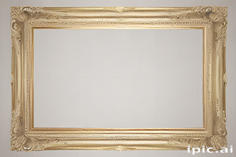 Elegant Ornate Picture Frame Ready to Showcase a Beautiful Artwork