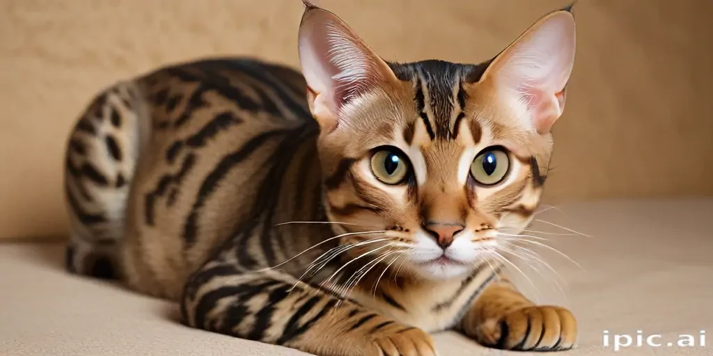 A Beautiful Bengal Cat with Striking Patterns and Captivating Eyes