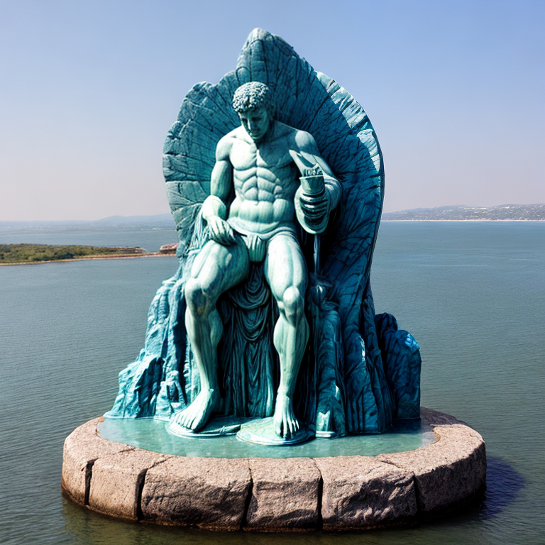 statue made of water