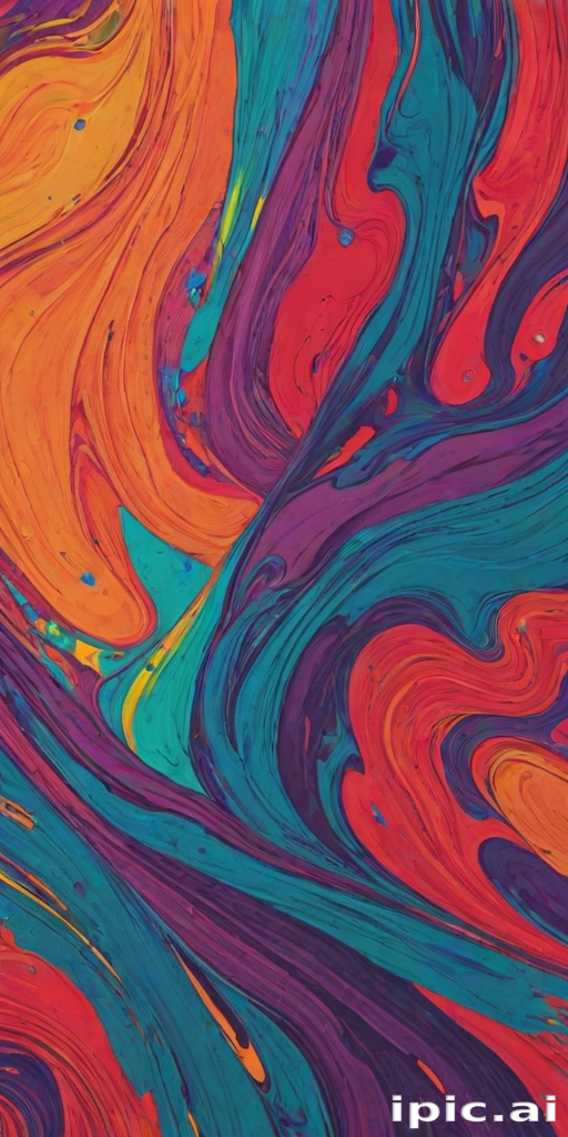 Vibrant Swirls of Colorful Abstract Art Creating a Dynamic Visual ...
