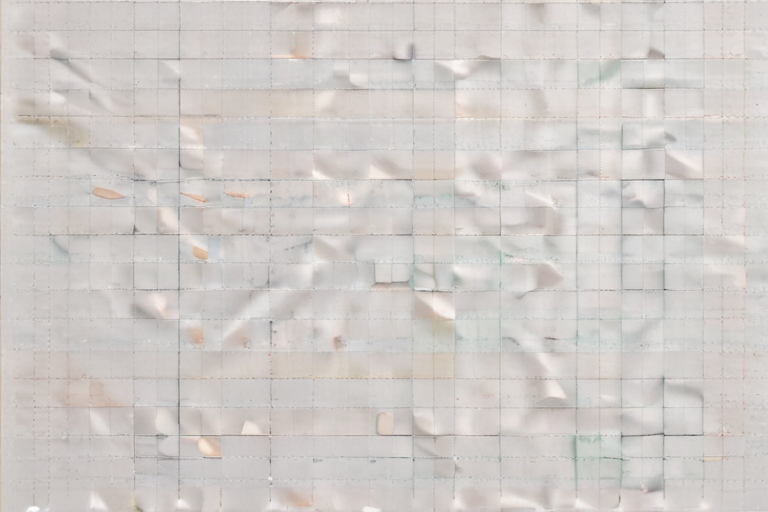Abstract Composition Featuring Subtle Textures and a Grid Pattern
