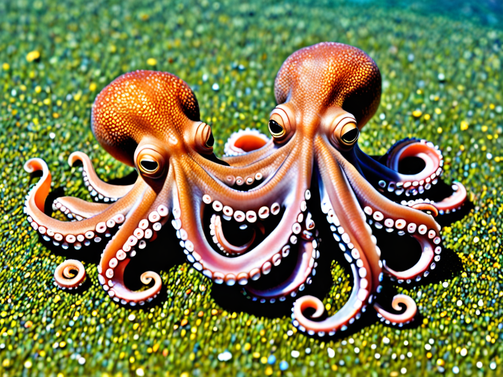 two octopus