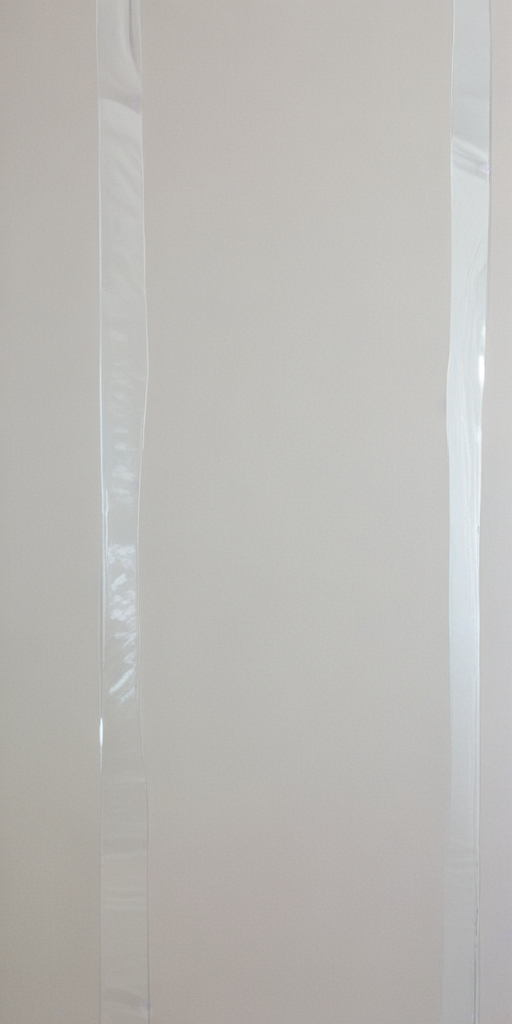 Translucent Strips Hanging Elegantly Against a Minimalist Light Gray ...