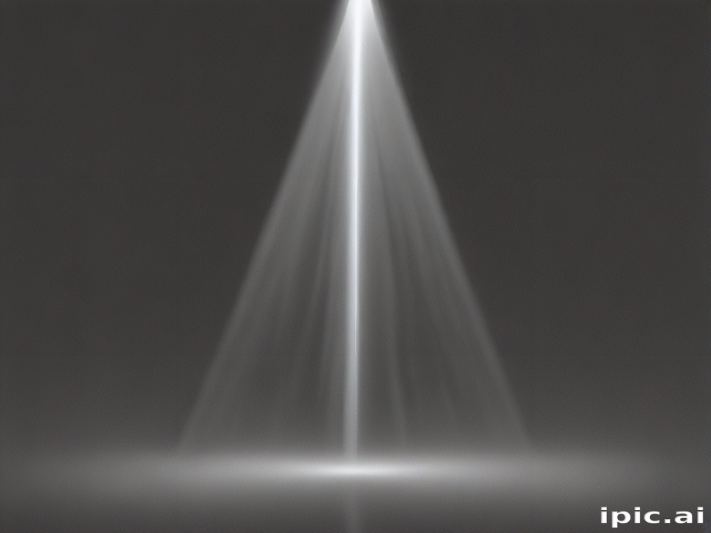 Radiant Beam of Light Illuminating a Dark Space with Ethereal Glow