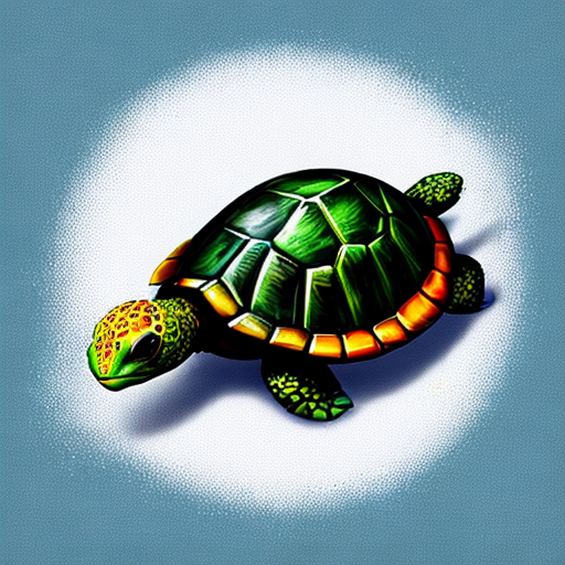 Animated Magical Turtle