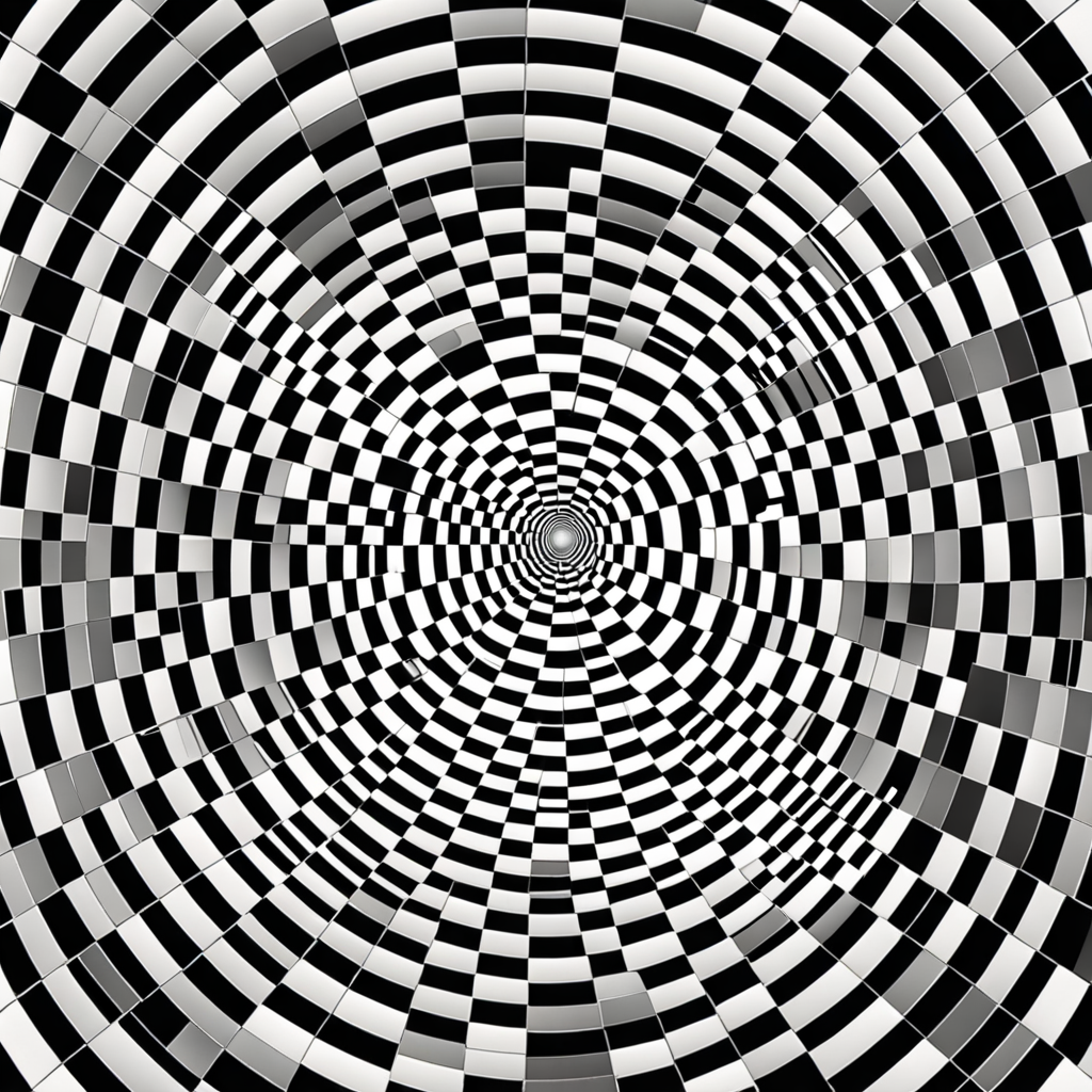 Free Ai Image Generator create a moving static optical illusion with ...