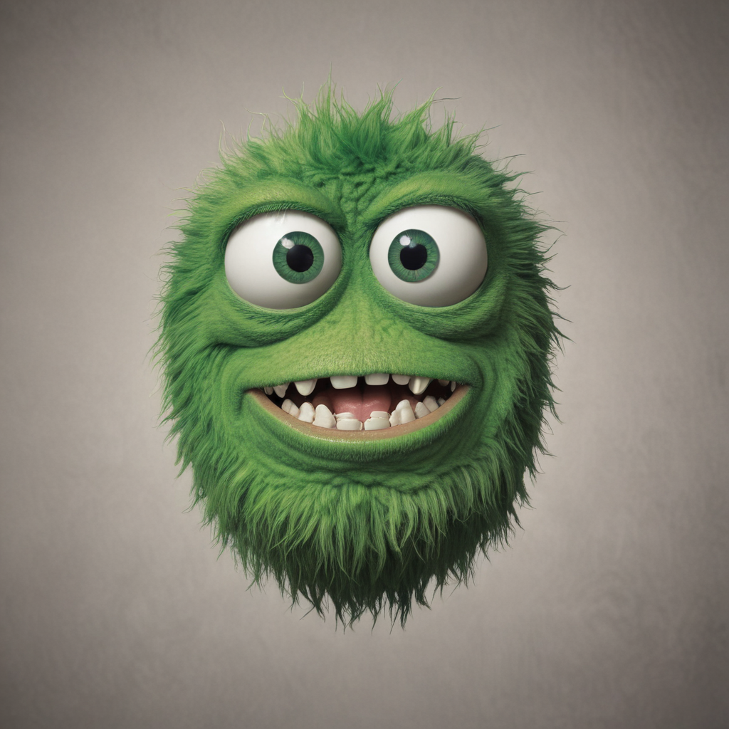 funny green monster