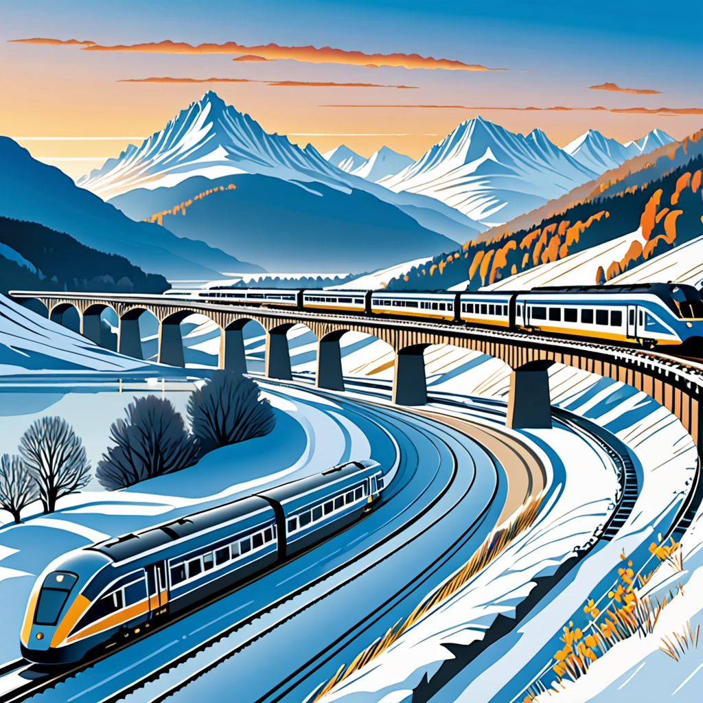 Art deco streamline railway modern high speed train corporation poster ...