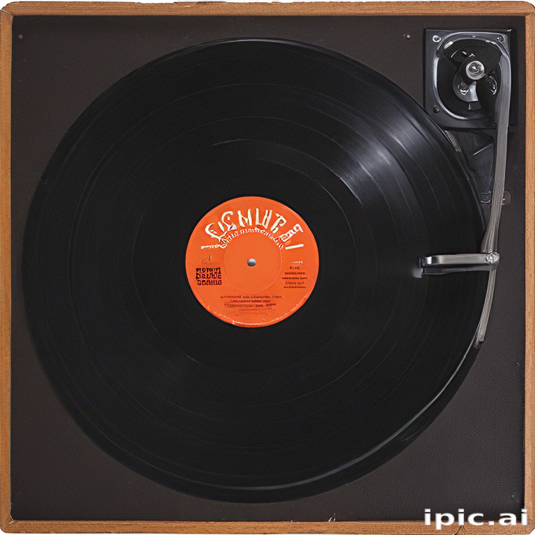 Vintage Turntable Playing a Classic Vinyl Record on a Cozy Afternoon