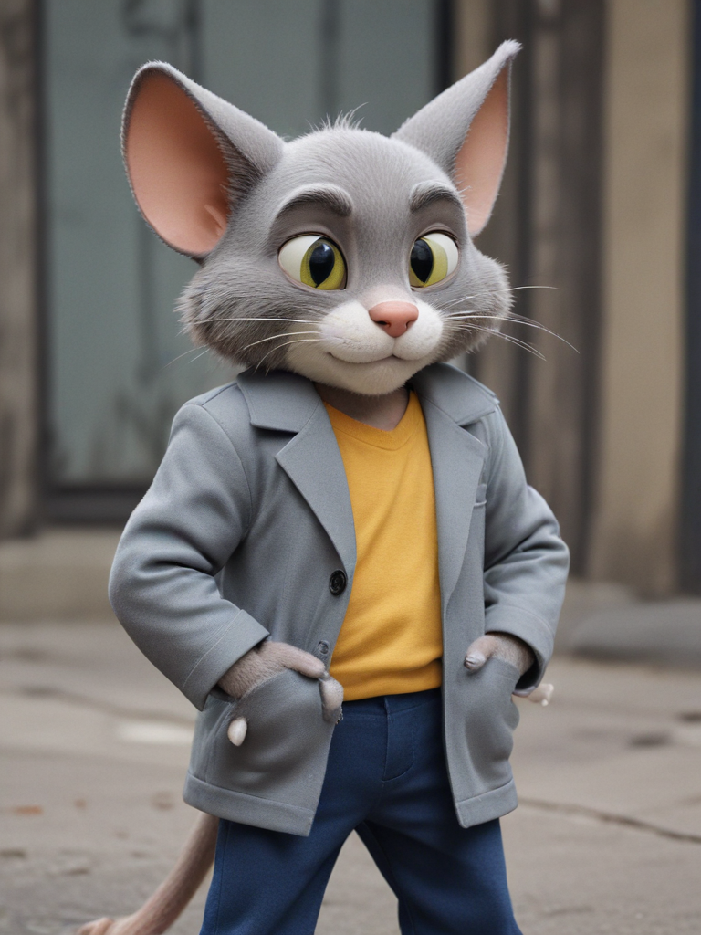 Tom from cartoon tom and jerry as a gangster