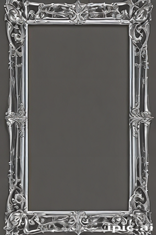 Elegant Silver Frame with Intricate Floral Designs for Beautiful ...