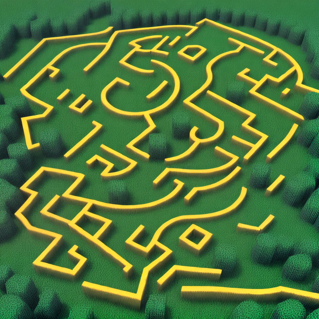 create create a maze image for a game style maze