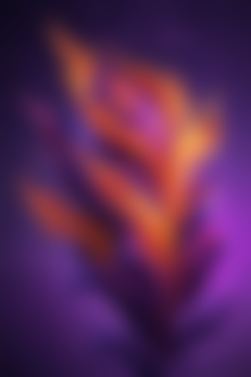 Vibrant Abstract Composition of Colorful Flames Against a Deep Purple ...