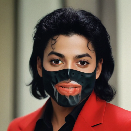 Michael jackson with mask