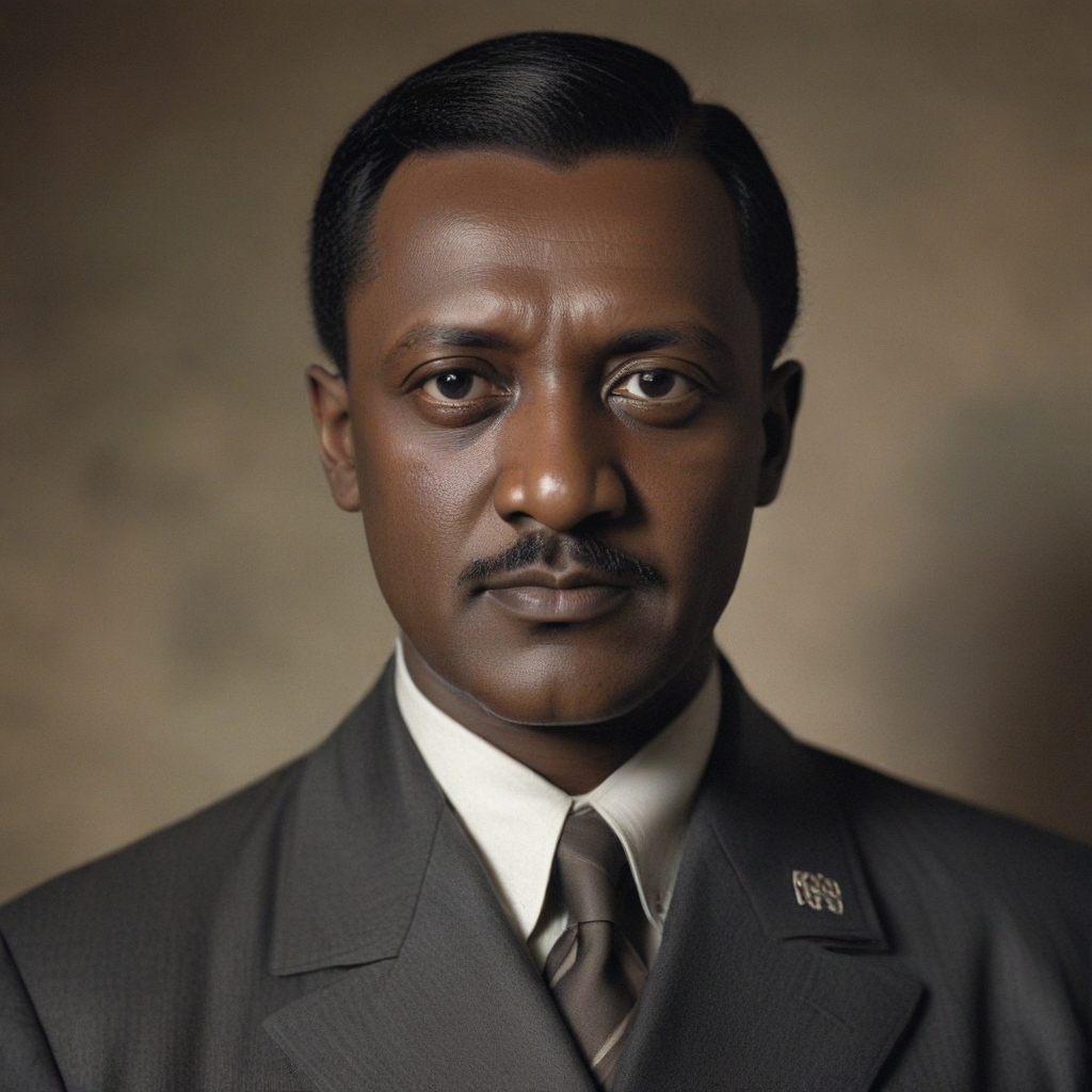hitler with black skin
