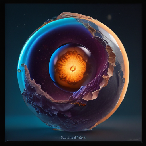 Cosmic Sphere: A Stunning Visual of Celestial Elements and Colors