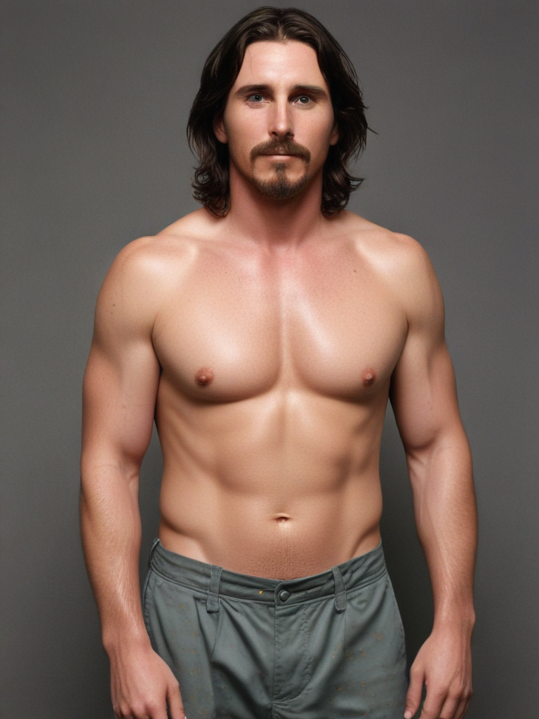 christian bale, full body in a party