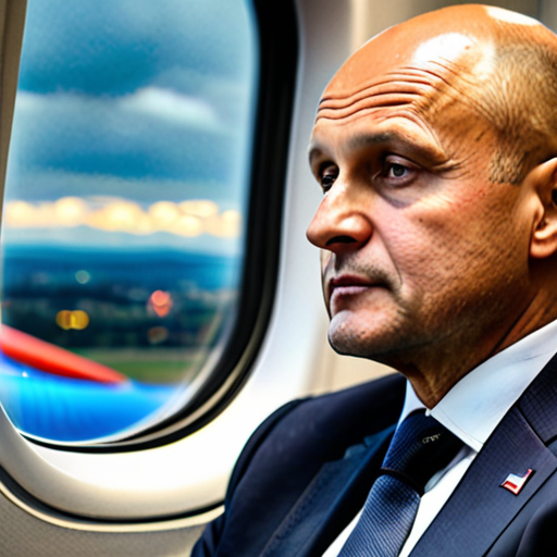 Evgeny Prigozhin sitting in plane and looking in the window, where is ...