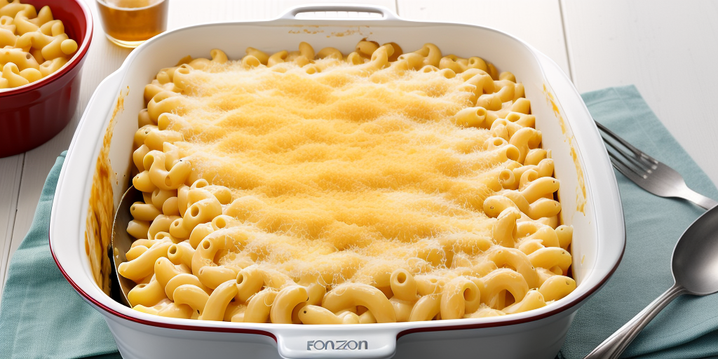 Deliciously Cheesy Baked Macaroni and Cheese Casserole Ready to Serve.