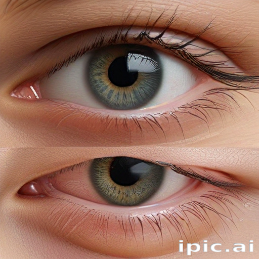 Close-Up View of an Eye Showcasing Intricate Details and Colors