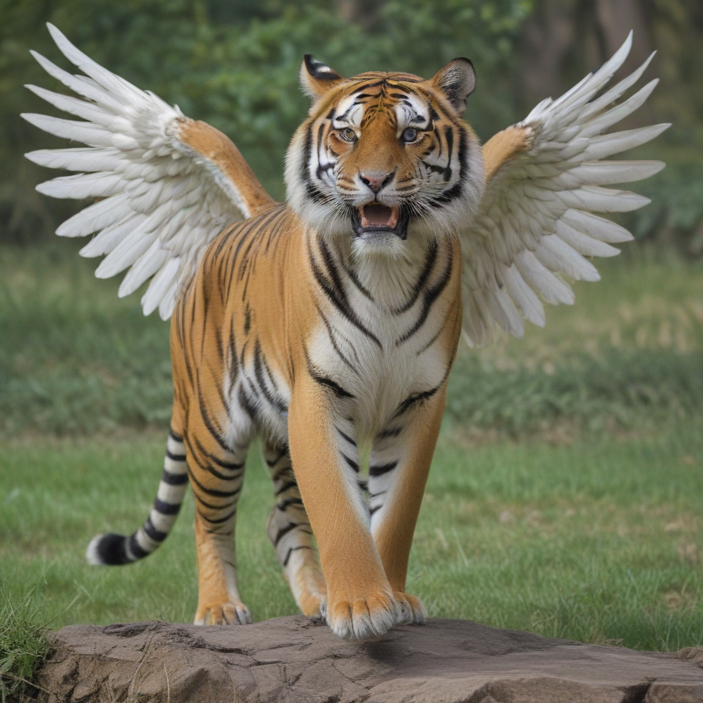 tiger with wings