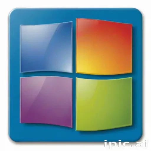 Colorful Icon Representing a Classic Windows Operating System Logo Design