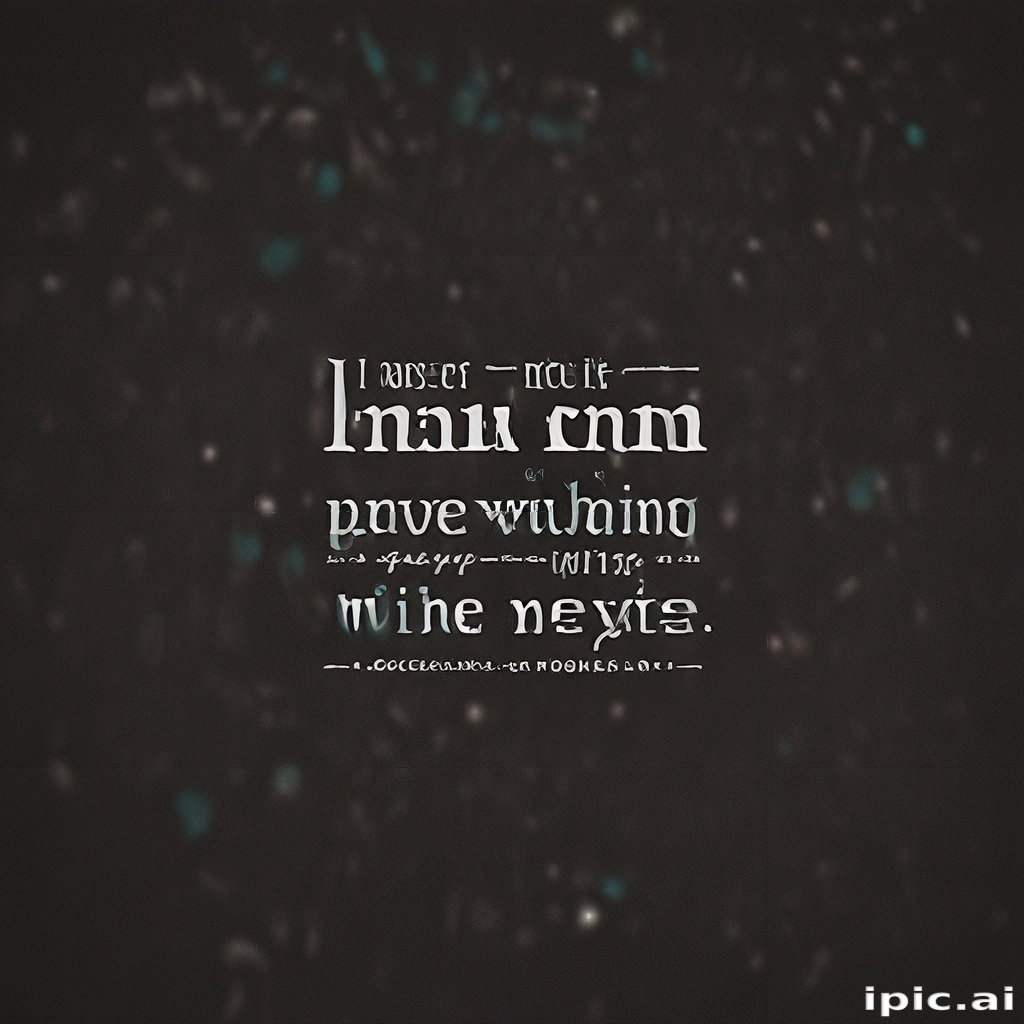 Intriguing Text with Artistic Flair Against a Dark, Speckled Background