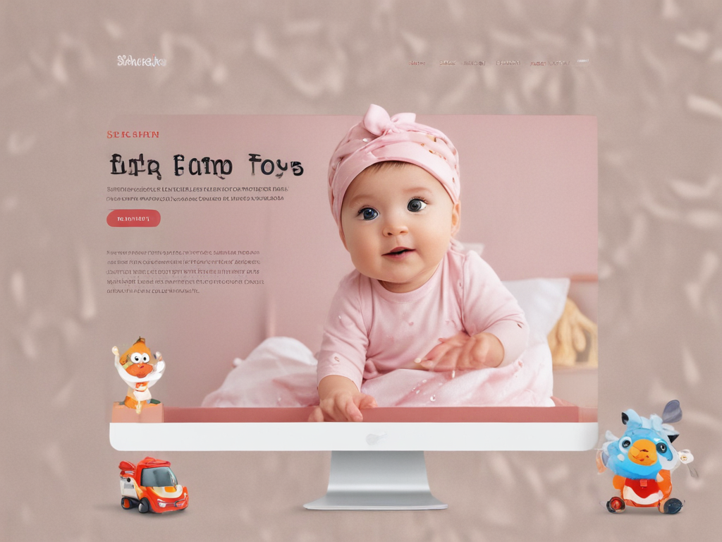 stylish baby toys website template