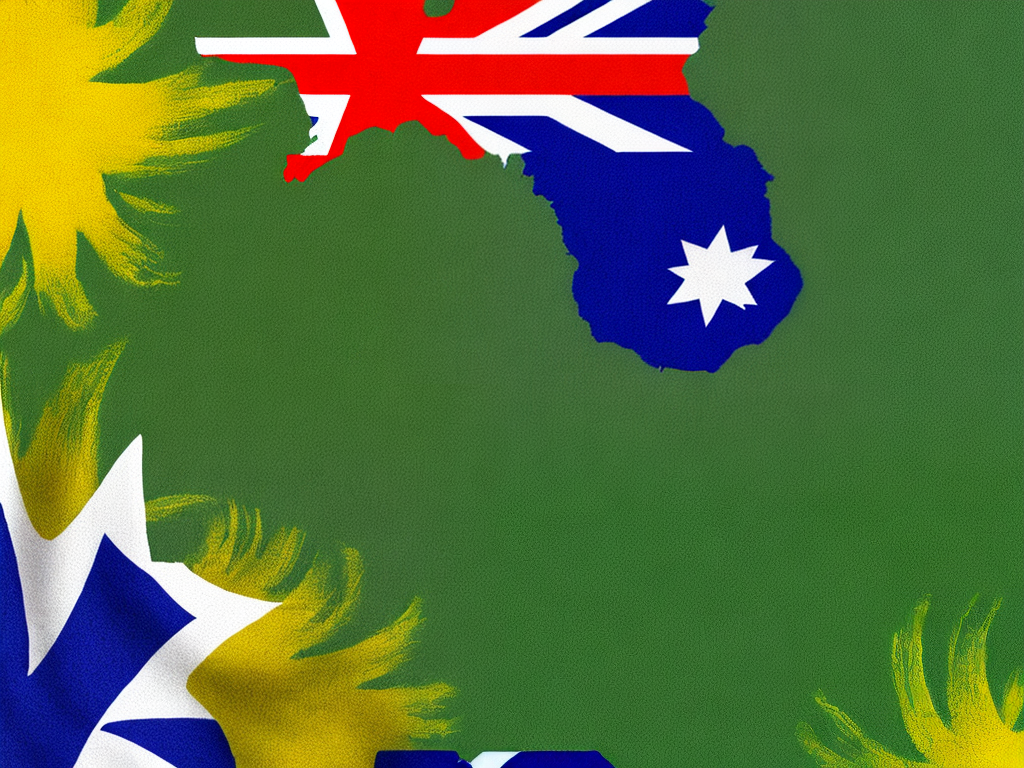 Anime mangá eye with australian flag