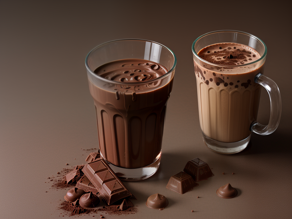 Indulgent Chocolate Drinks: Rich Dark Chocolate and Creamy Mocha Delights.