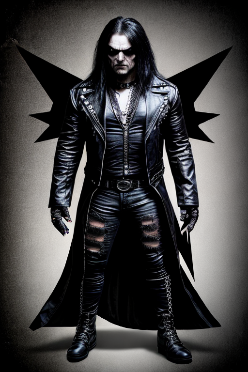 rockstar, gothic, professional wrestler,logo, shadow, evil