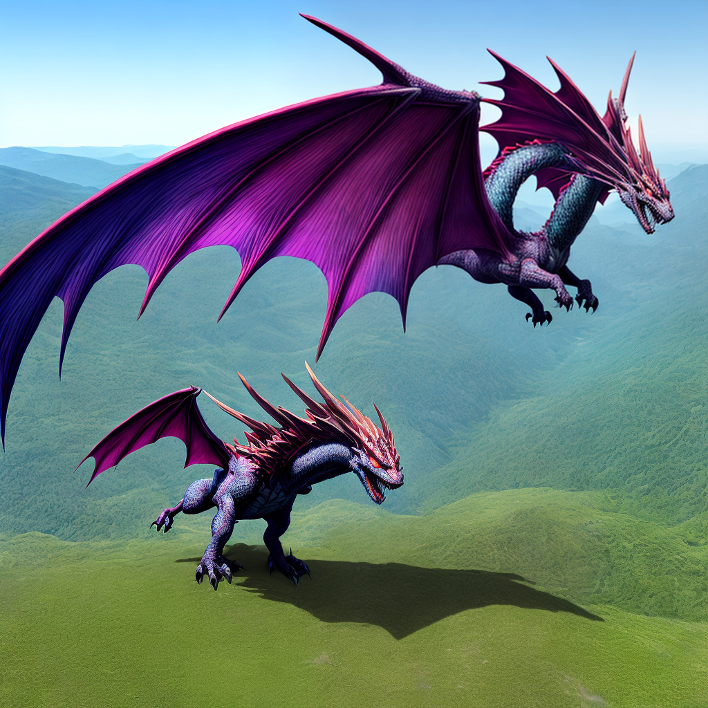 Hyper realistic ender Dragon