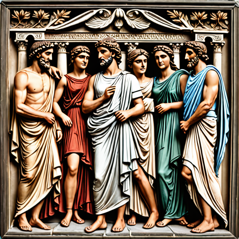 Generate a whole ancient greek family