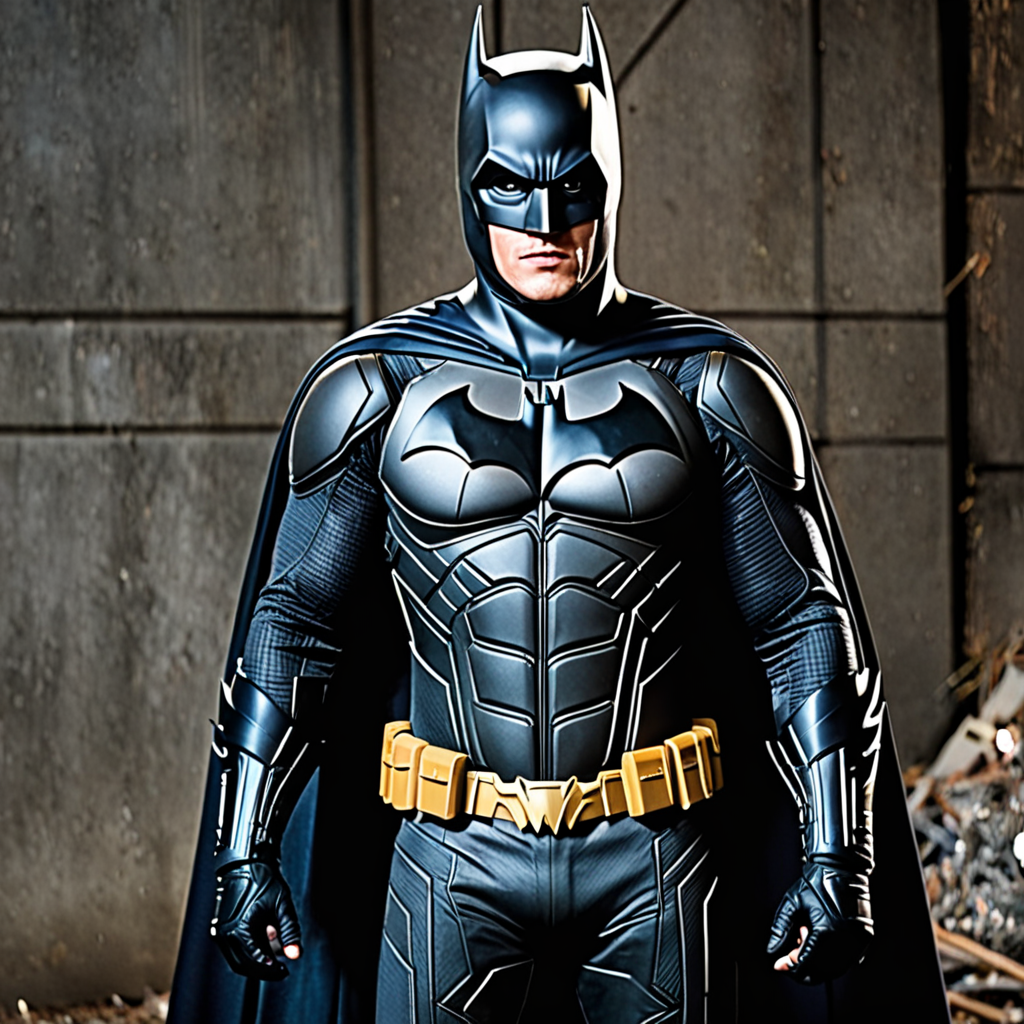 Alan Ritchson as Batman in full batsuit