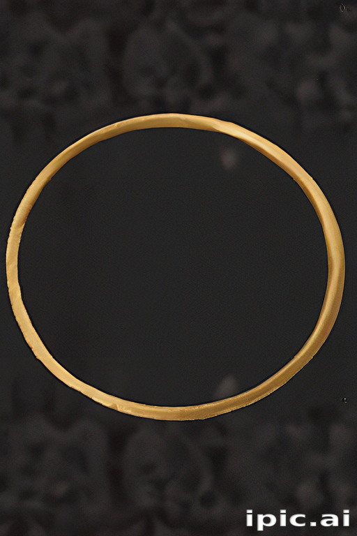 Intricately Crafted Golden Ring with a Smooth, Polished Surface Design