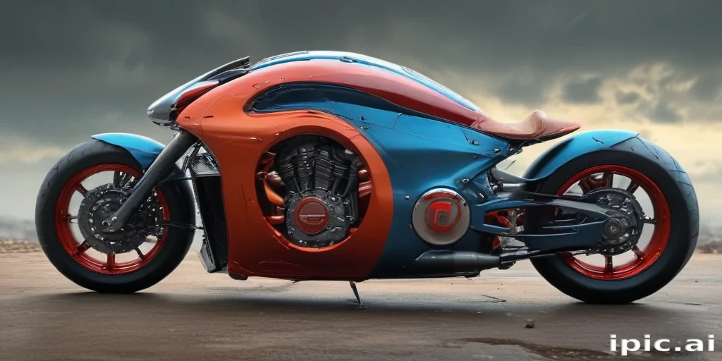 Futuristic Motorcycle Design Combining Sleek Aesthetics and Powerful ...