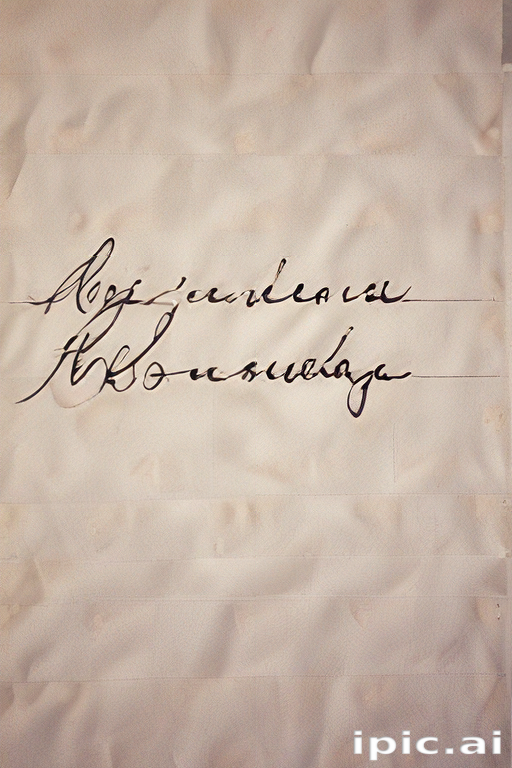 Elegant Calligraphy: A Beautiful Example of Artistic Handwriting Techniques