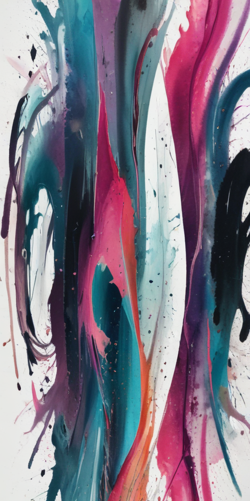 Vibrant Abstract Swirls of Color Expressing Dynamic Movement and Emotion